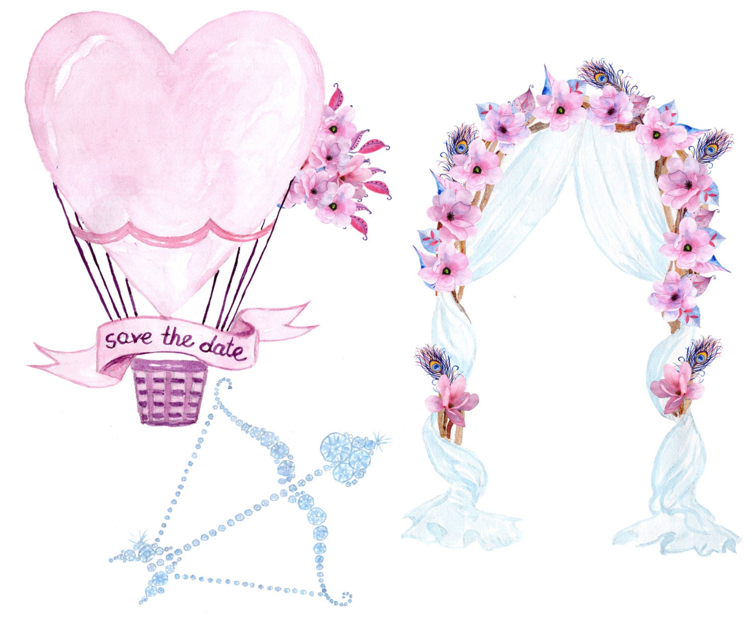 Wedding Dress Clipart: wedding CLIPART Set Bridal - Etsy