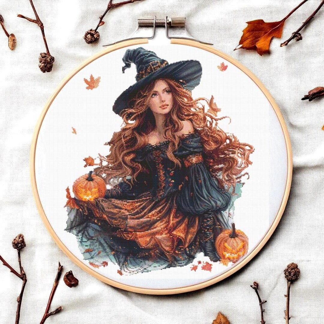 Cute Witch Cross Stitch Pattern Pdf: "witch CROSS Stitch" Halloween ...