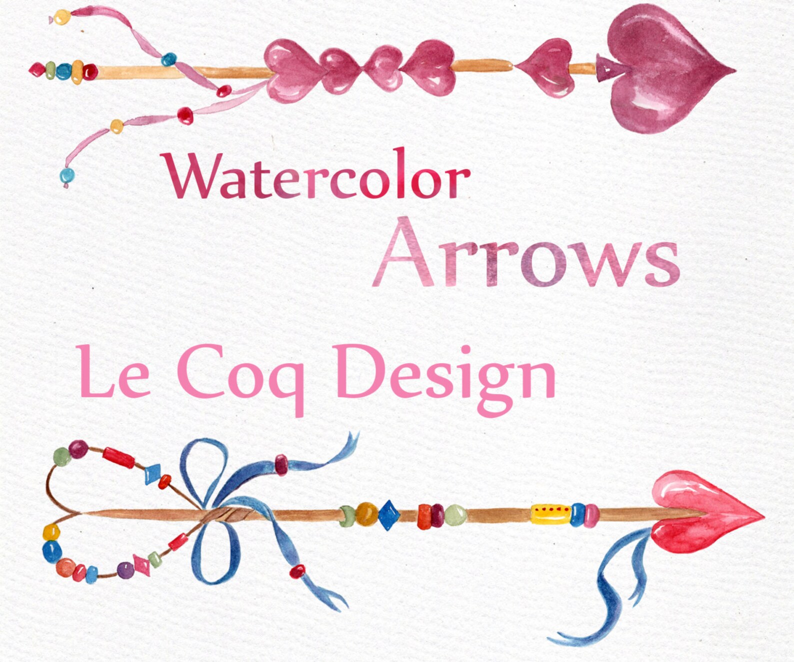 Watercolor Arrows Clipart: "arrows CLIP Art" Tribal Arrows Hand Drawn ...