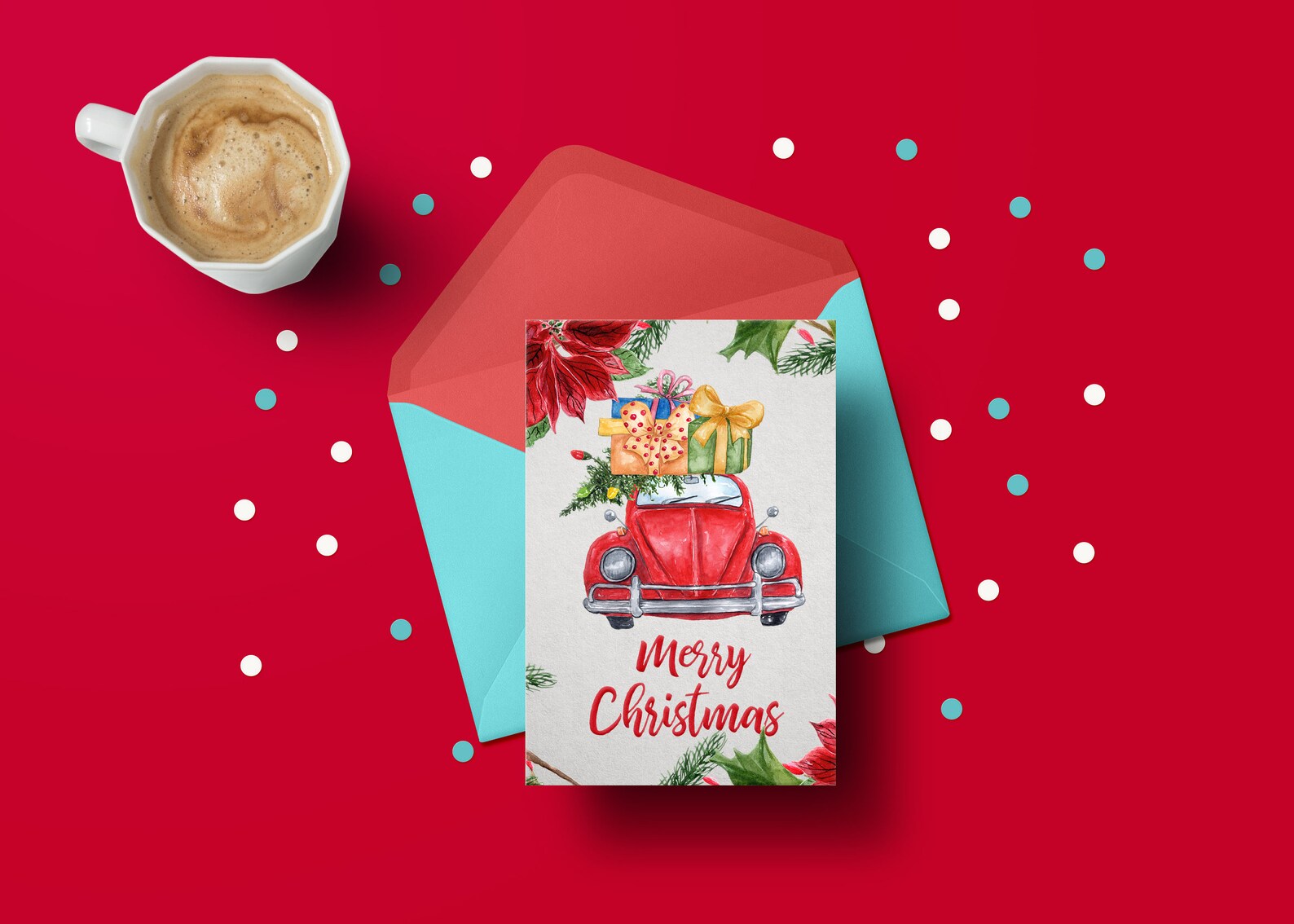 Watercolor Christmas Cars clipart: CHRISTMAS | Etsy