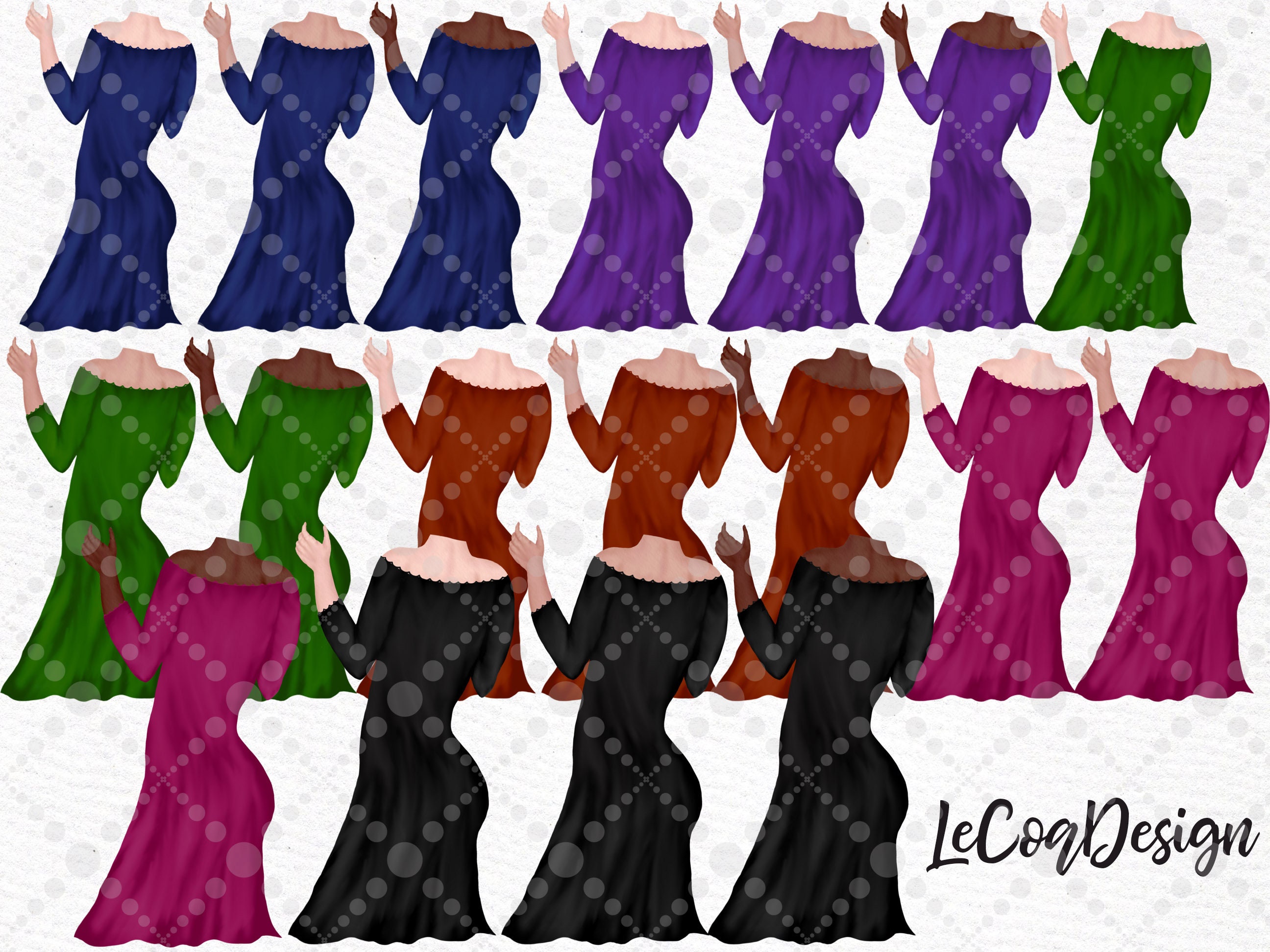 Halloween Clipart: witches Clipart Witches With | Etsy