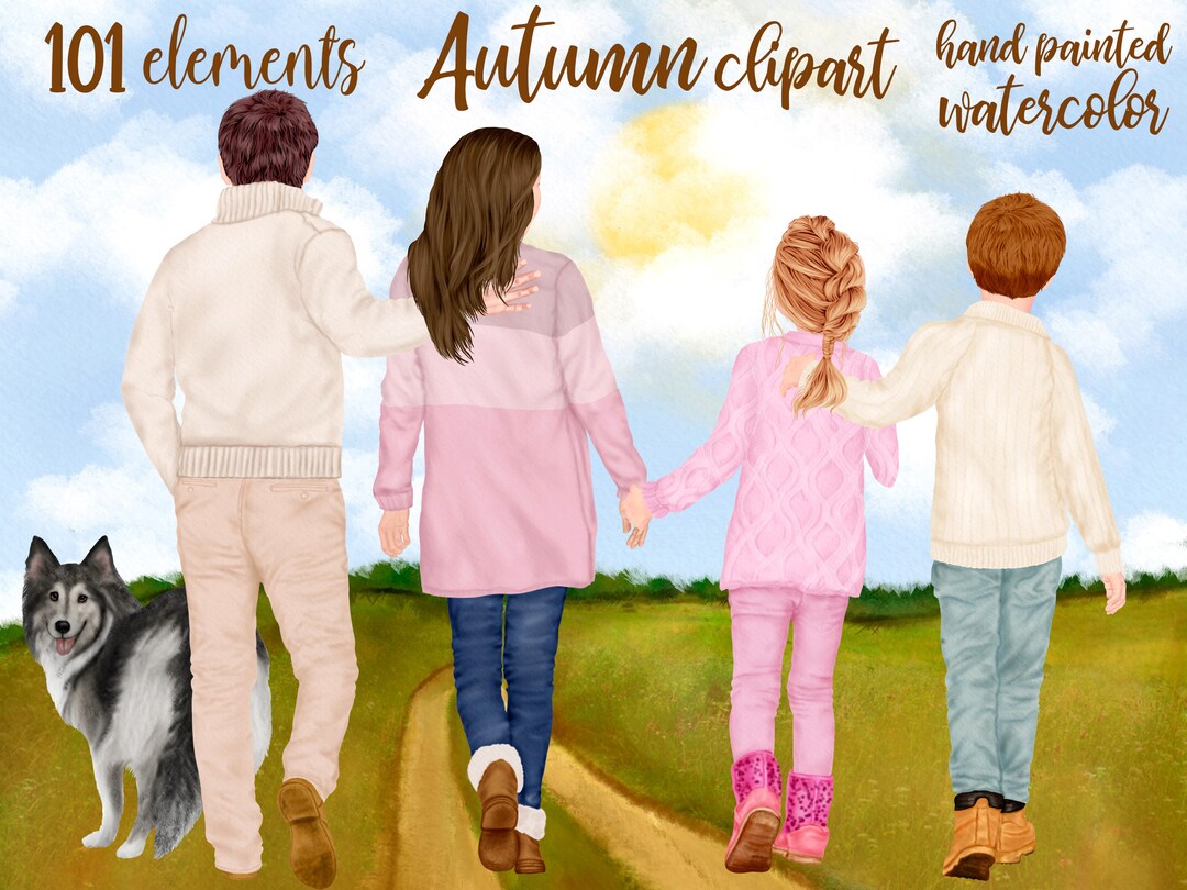 Fall Clipart: "family Clipart" Parents With Kids Thanksgiving Clipart ...