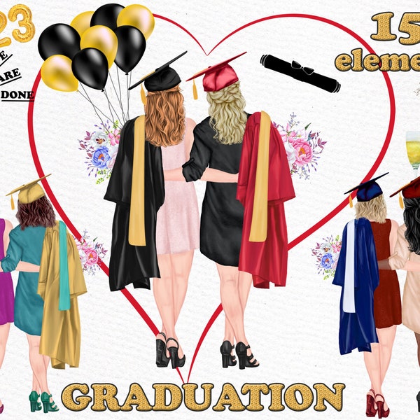 Pink Graduation Clipart - Etsy