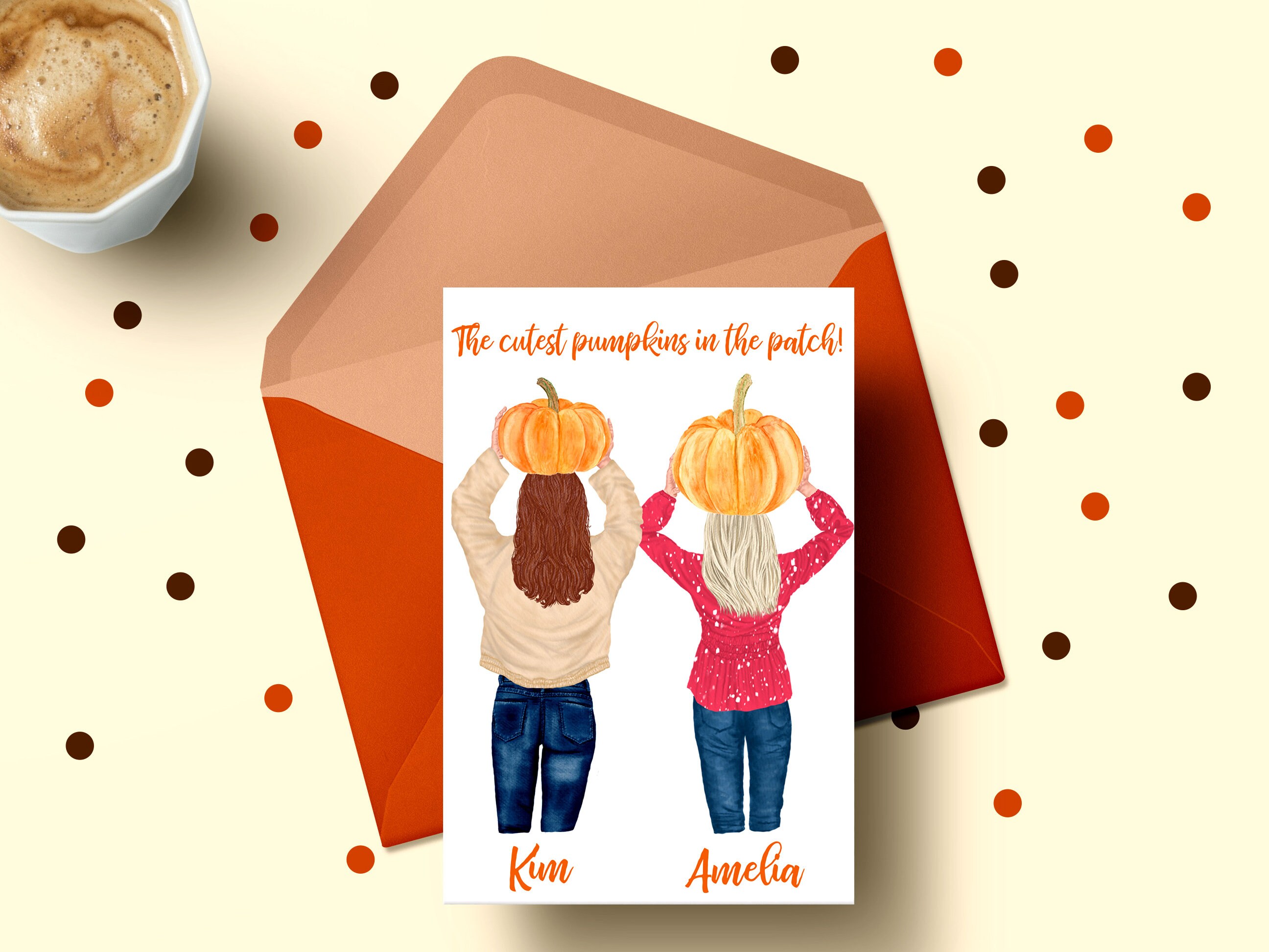 Autumn clipart: BEST FRIENDS CLIPART Pumpkin patch | Etsy