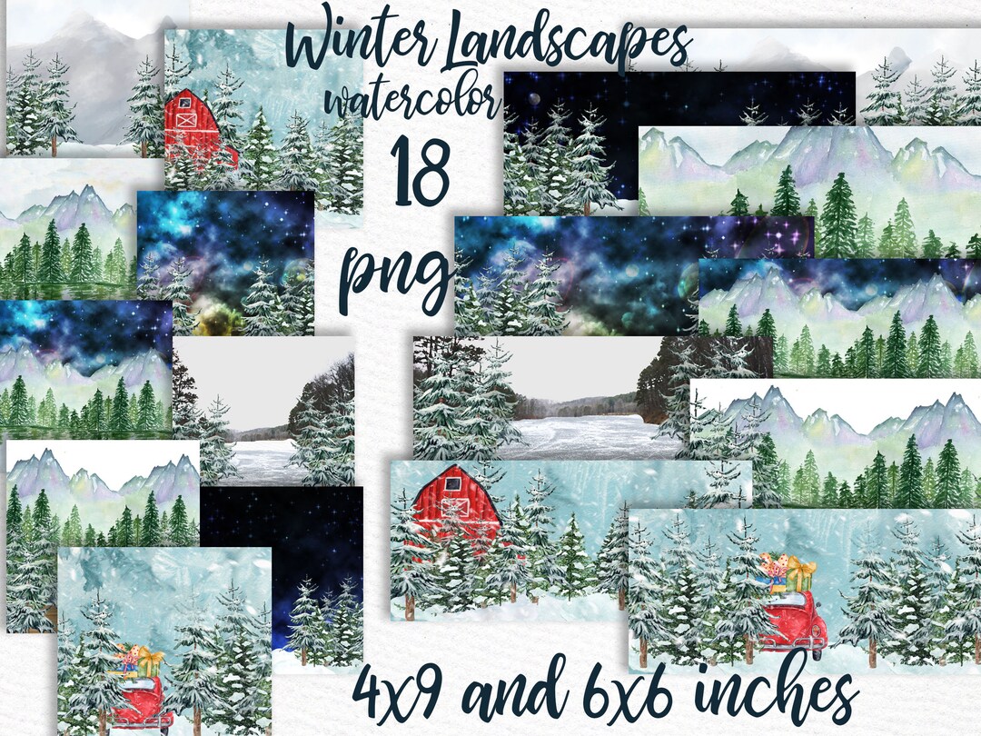 Winter Background: "holiday Backdrops" Custom Landscapes Mug Design Diy ...