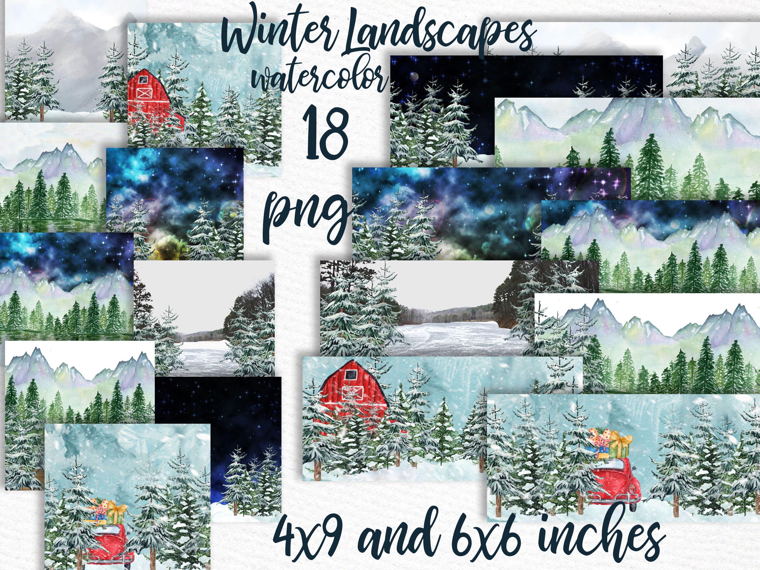 Winter Background: holiday Backdrops Custom - Etsy