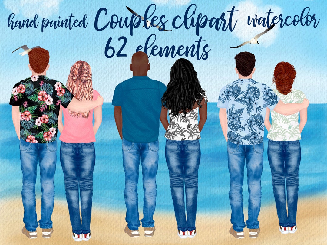 Couples Clipart: "people Clipart" Boyfriend Girlfriend Couple Portrait ...