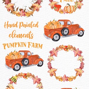 Pumpkin Farm Clipart: "truck WITH Pumpkins" Thanksgiving Pumpkins Happy ...