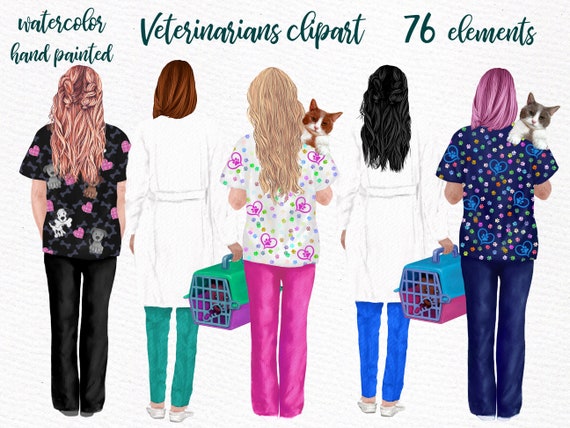 Girl Veterinarian Clipart