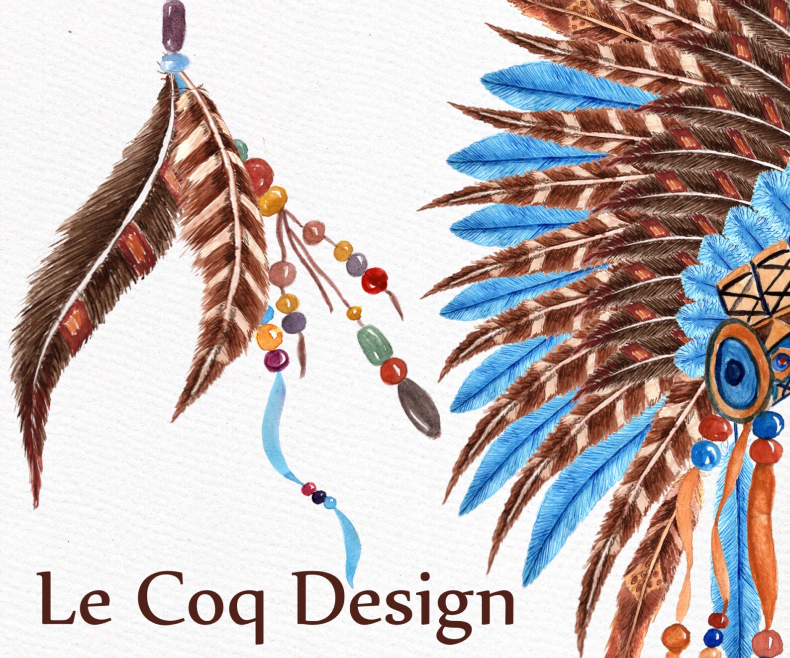 Watercolor Tribal Clipart: tribal CLIP Art - Etsy