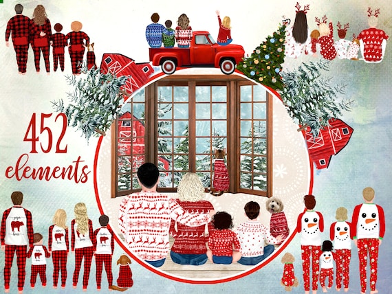 Christmas Bundle Clipart: christmas Clipart - Etsy