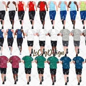 Runners Clipart: "running People" Marathon Clipart Fitness Clipart ...