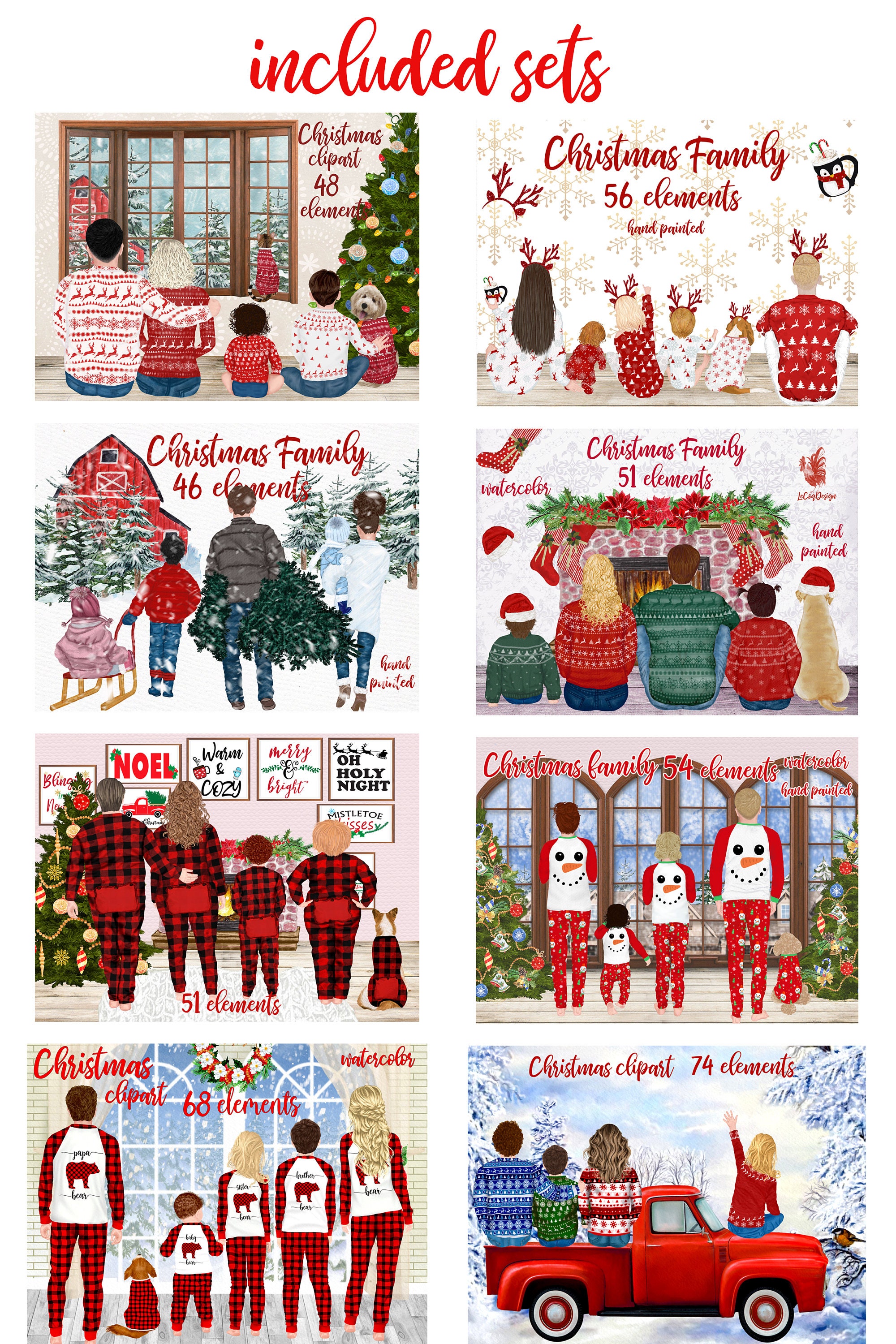 Christmas Bundle Clipart: christmas Clipart - Etsy
