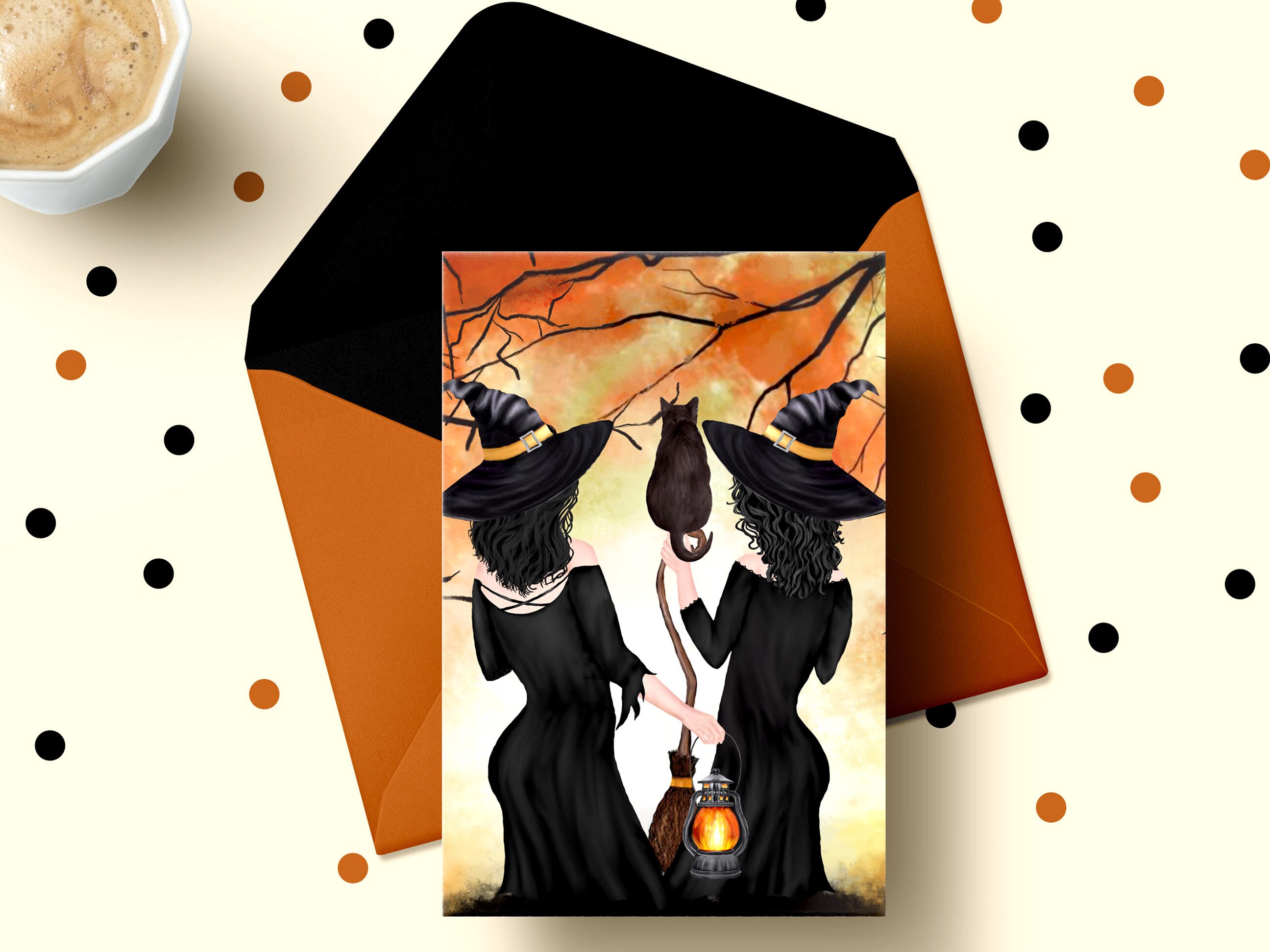 Halloween Clipart: witches Clipart Witches With - Etsy