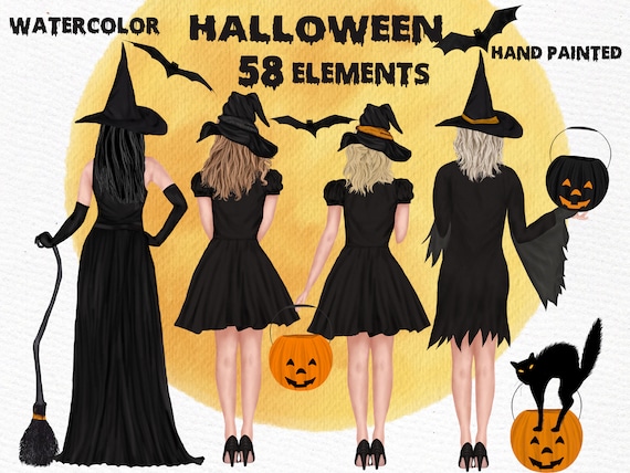 Halloween Clipart: witches Clipart Halloween Mug - Etsy Australia