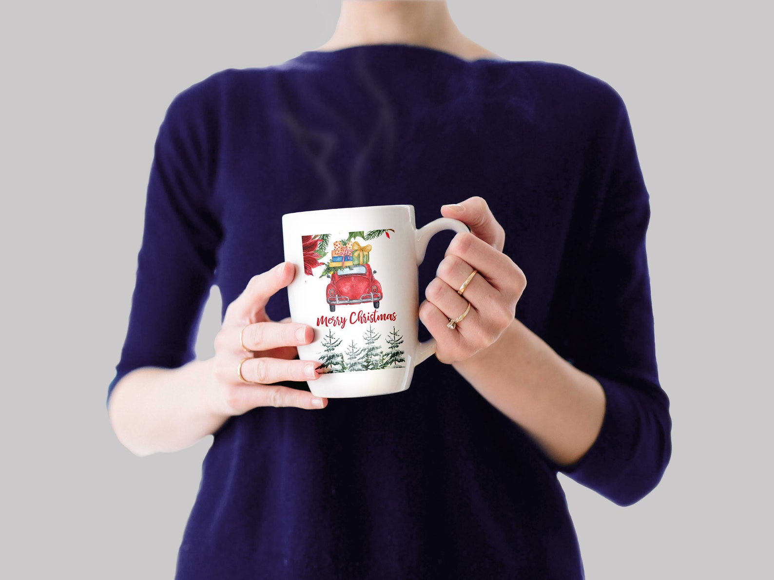 Watercolor Christmas Cars clipart: CHRISTMAS | Etsy