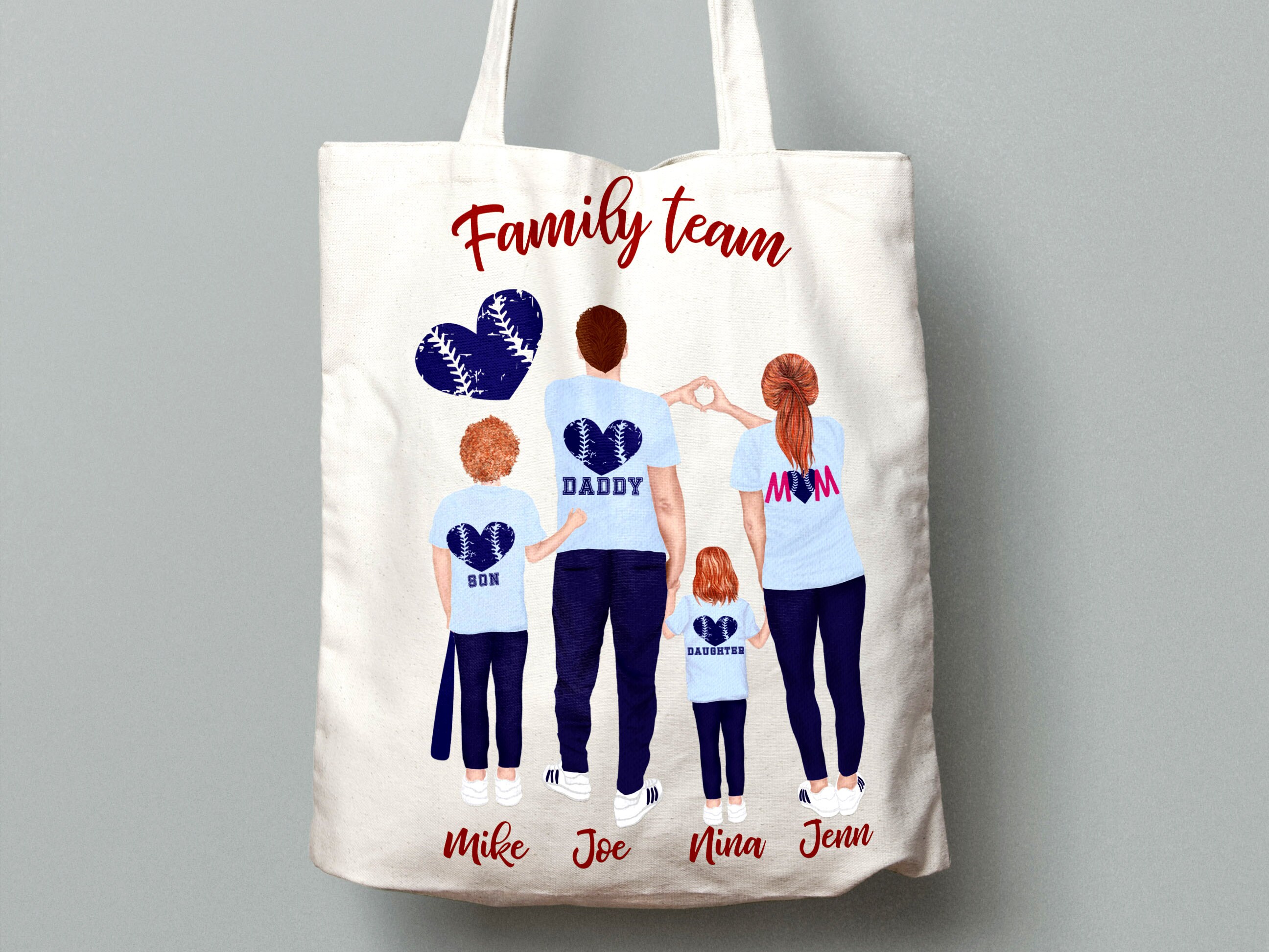 Sport Family Clipart: baseball Family Dad Mom | Etsy
