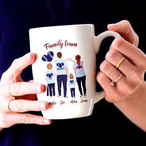 Sport Family Clipart: "baseball Family" Dad Mom Children Watercolor ...