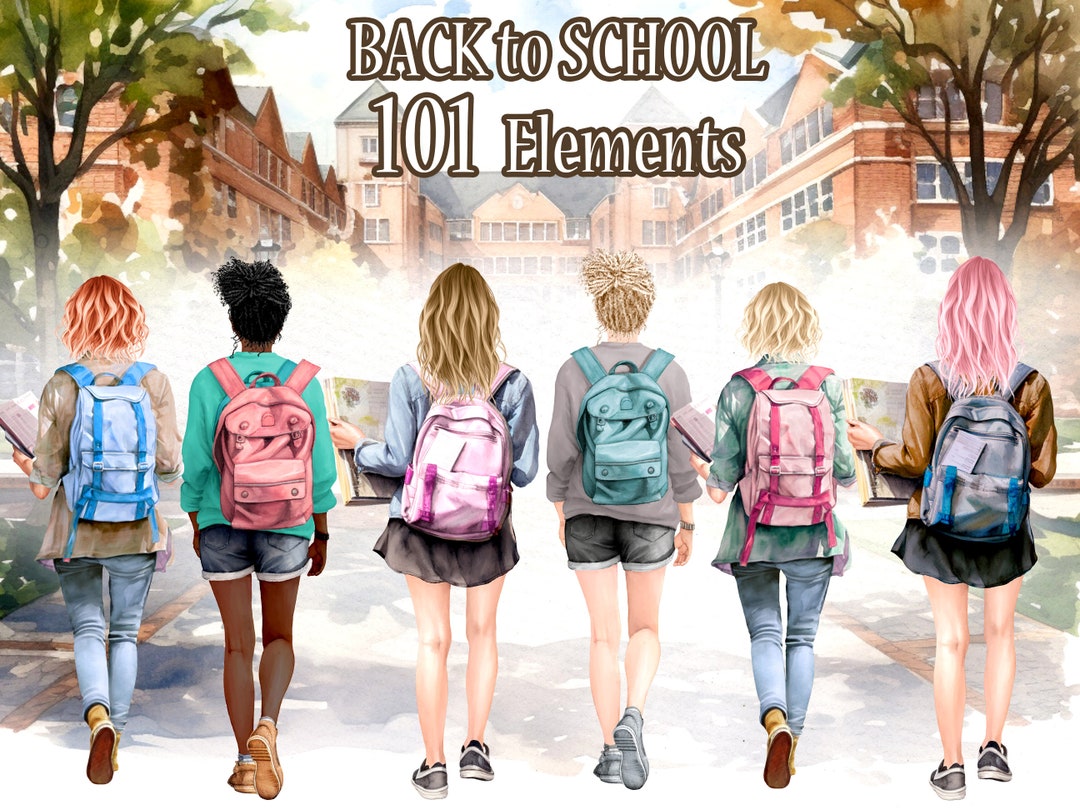 Back to School Clipart: "college STUDENTS Clipart" Students Clipart ...