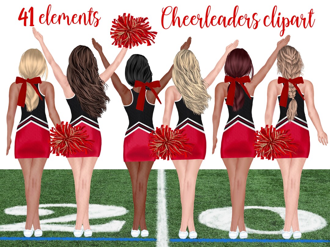 Cheerleaders Kids Clip Art