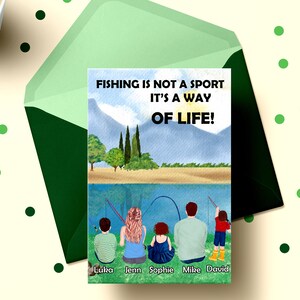 Fishing Clipart: "family Fishing" Father's Day Clipart Parents and Kids ...