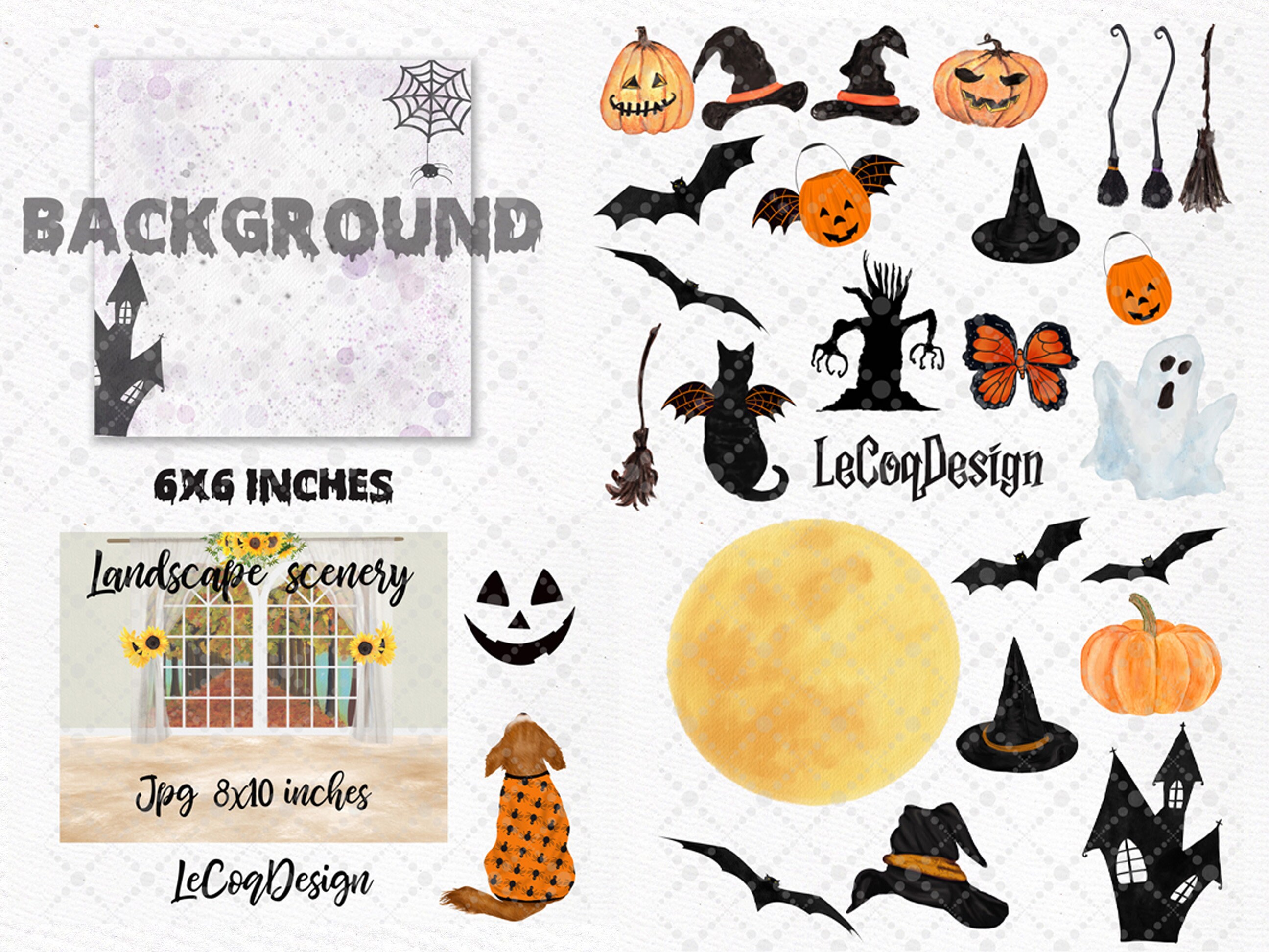 Halloween Clipart: halloween BUNDLE Clipart Family - Etsy