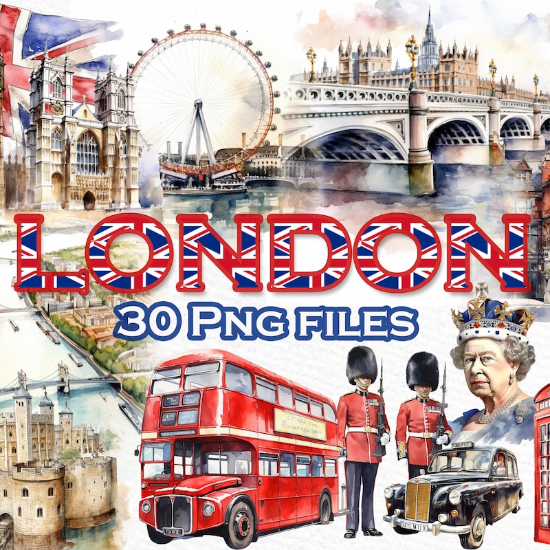 London Bus Clipart - Etsy