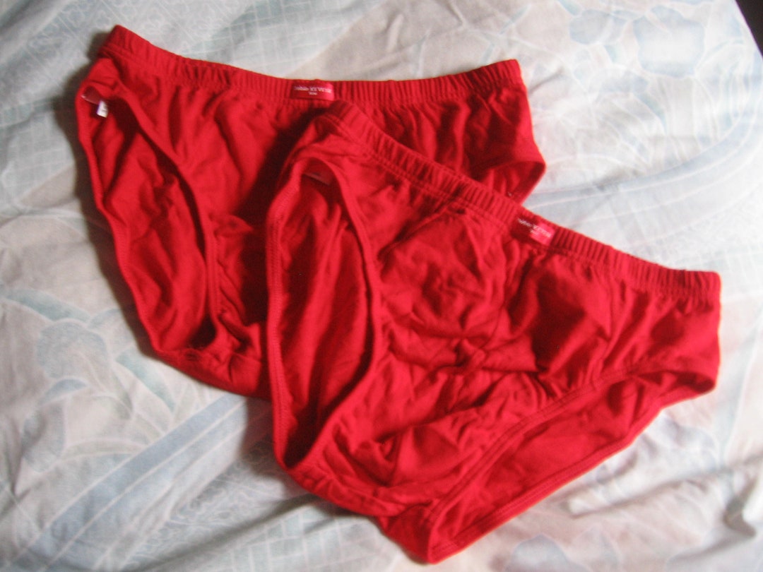 Sale Unique, Rare Men's Hip Brief by Dobie Keyese Red, Solid Red Color ...