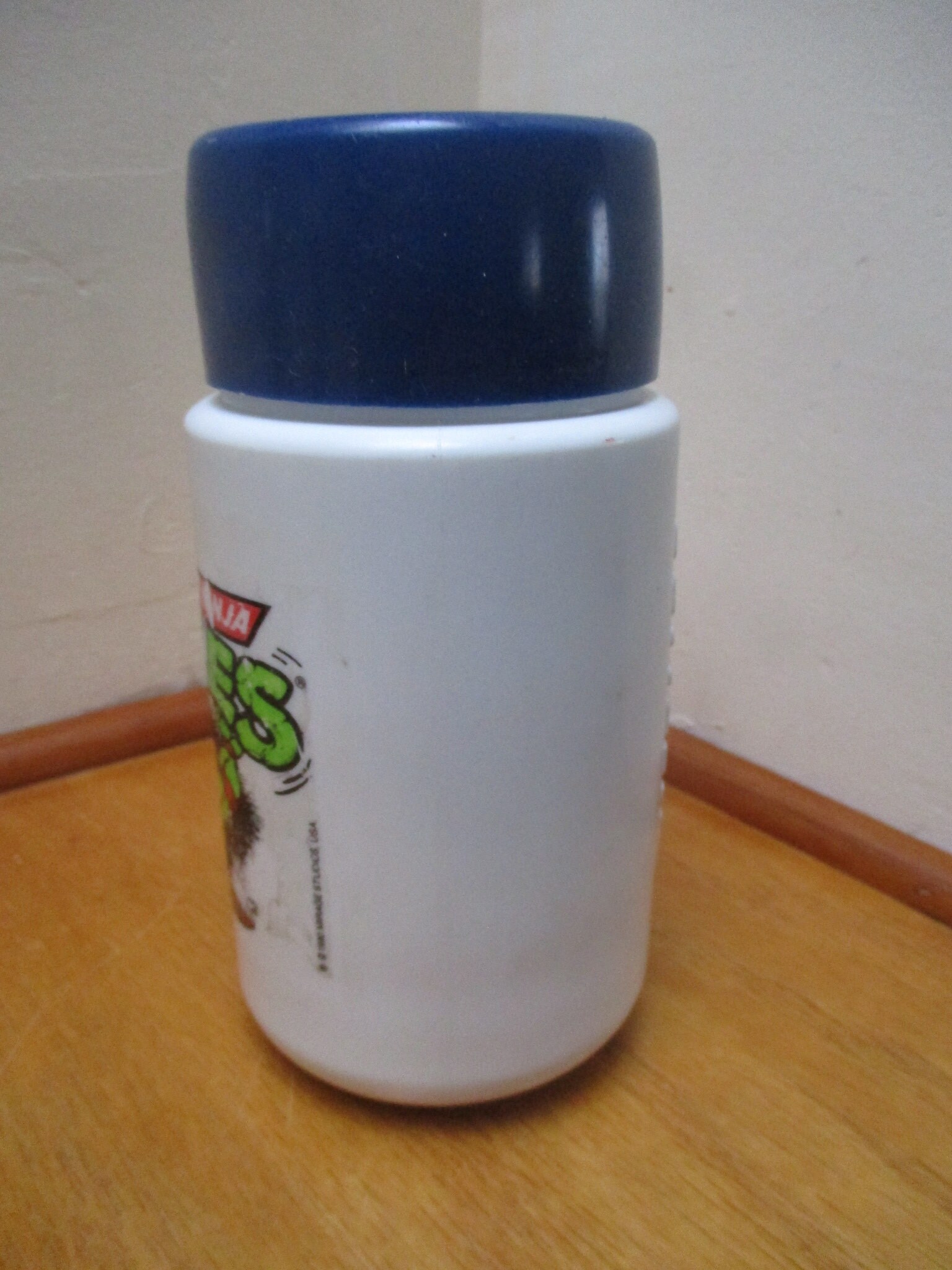 Vintage 1990, Teenage Mutant Ninja Turtles White Thermos With Blue Cup ...