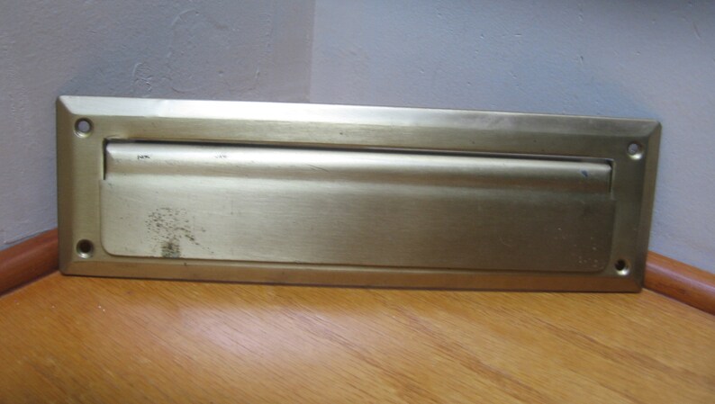 Vintage Brass Letter Slot Letter Box Door Slot Mail Door - Etsy