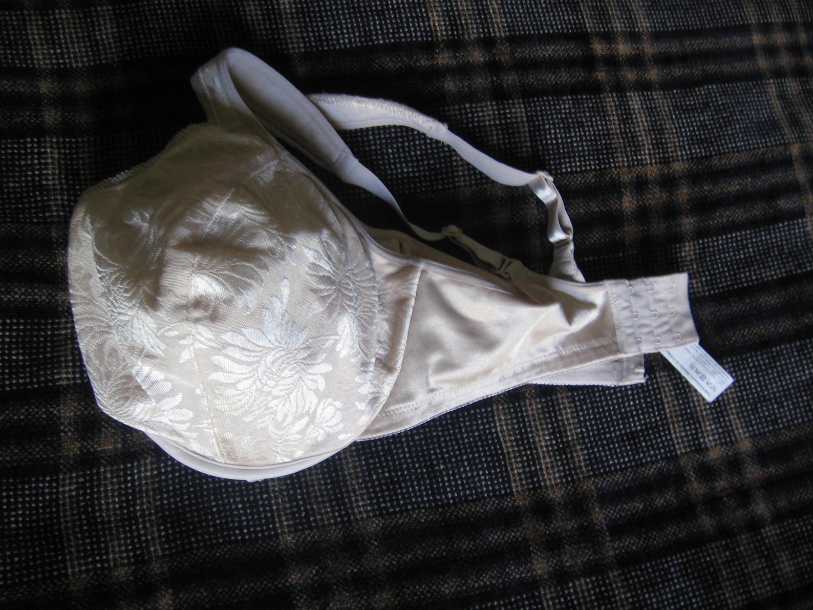 Vintage, Free Shipping, Shiny Gold Beige Bra by Triumph, Nude/gold ...