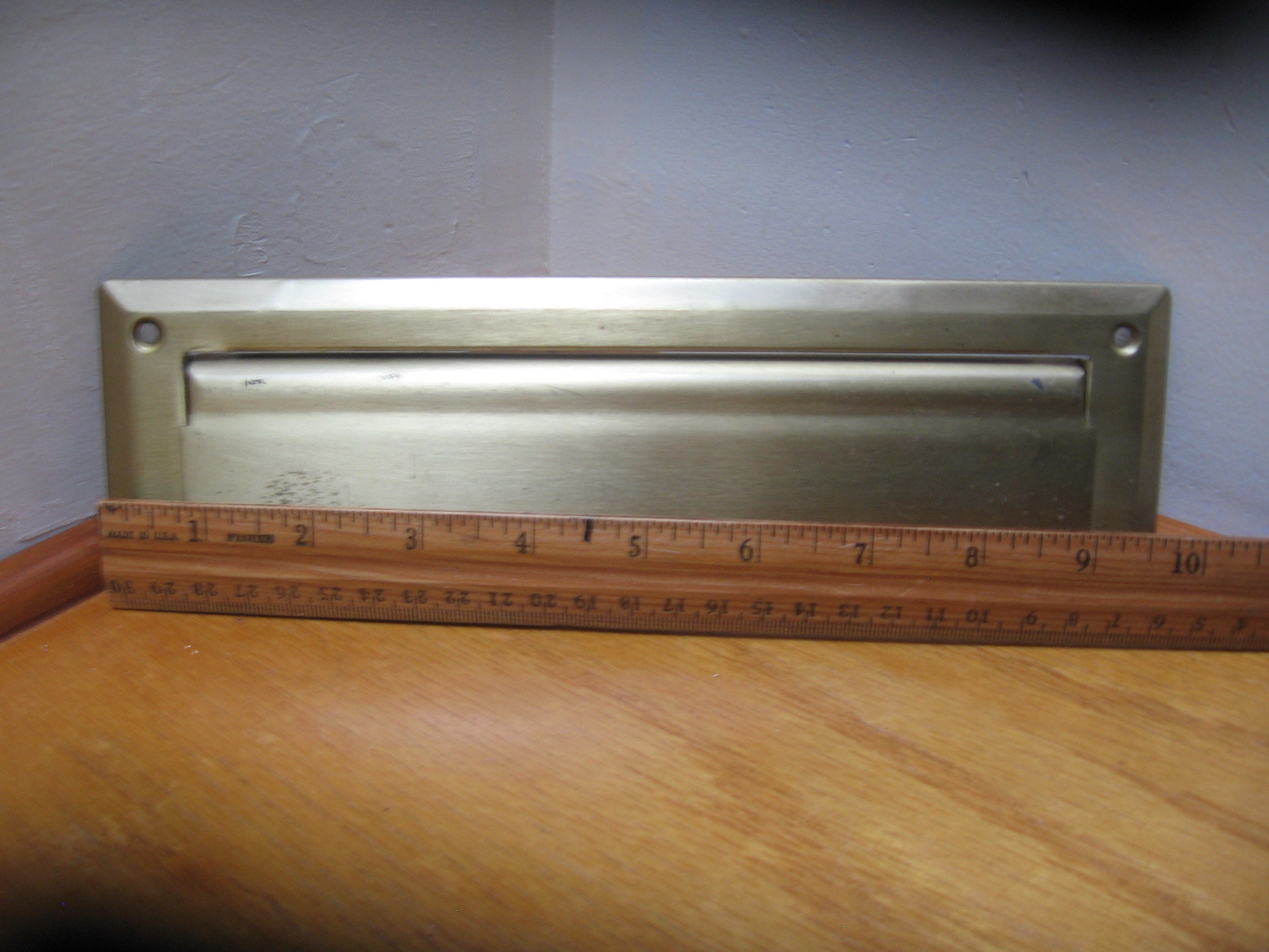 Vintage Brass Letter Slot, Letter Box Door Slot, Mail Door Slot, Mail ...