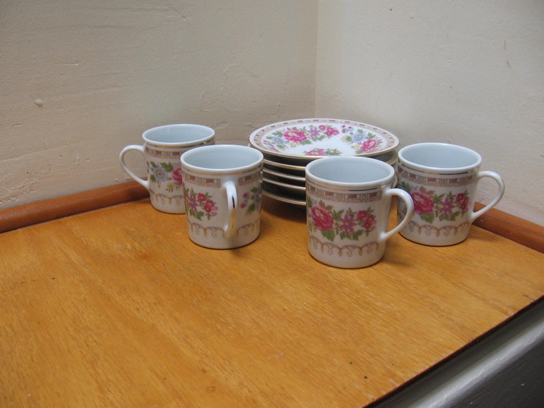 Sale...vintage 70's, Ceramic Coffee Set, Espresso Coffee Cups and ...