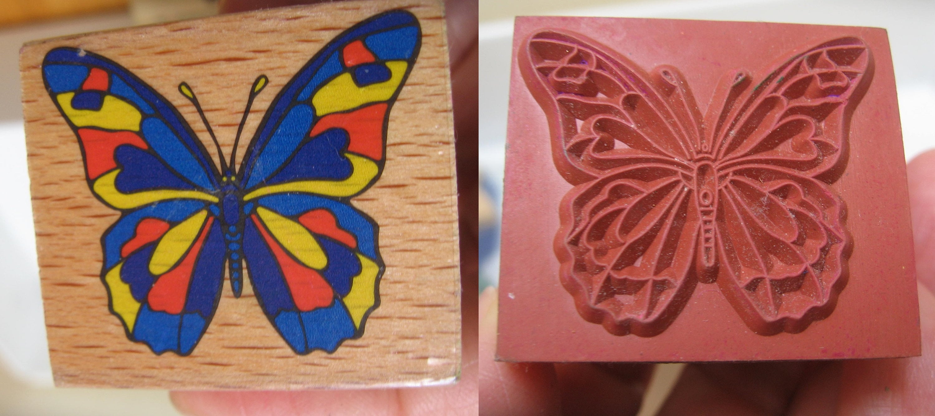 Set of Nine Rubber Stamp Blocks Flexi-stamps for - Etsy