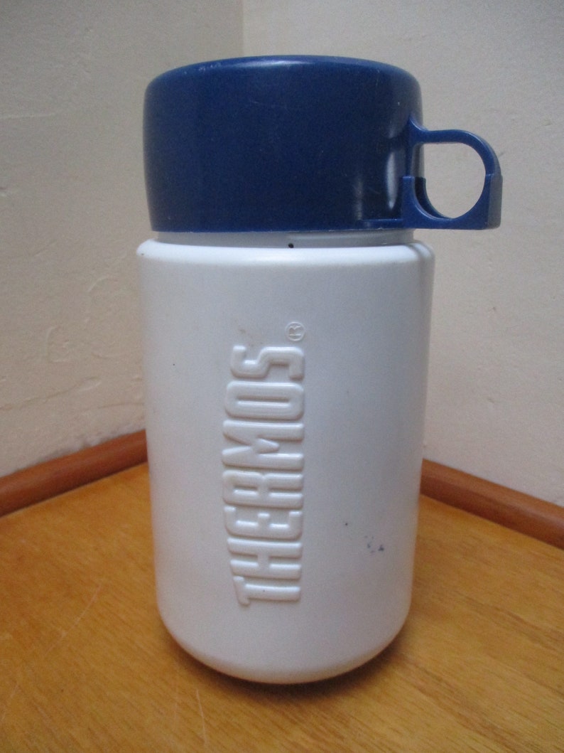 Vintage 1990, Teenage Mutant Ninja Turtles White Thermos With Blue Cup ...