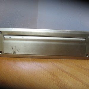 Vintage Brass Letter Slot, Letter Box Door Slot, Mail Door Slot, Mail ...