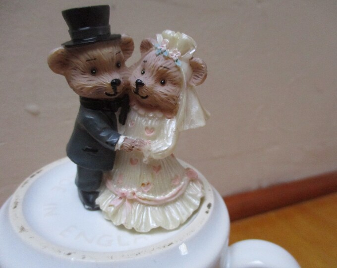 Vintage 1998, Wedding Cake Topper by Wilton "bear Couple" Mr and Mrs ...