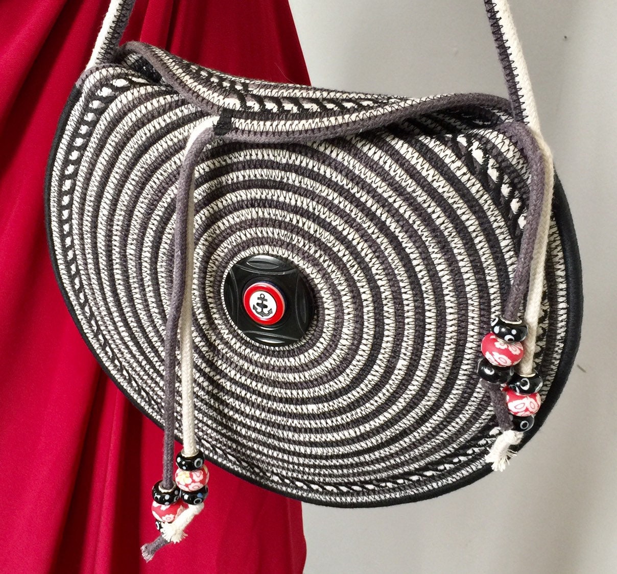 Beautiful Round Rope Handbag, Bag, Purse, Pocketbook - Etsy