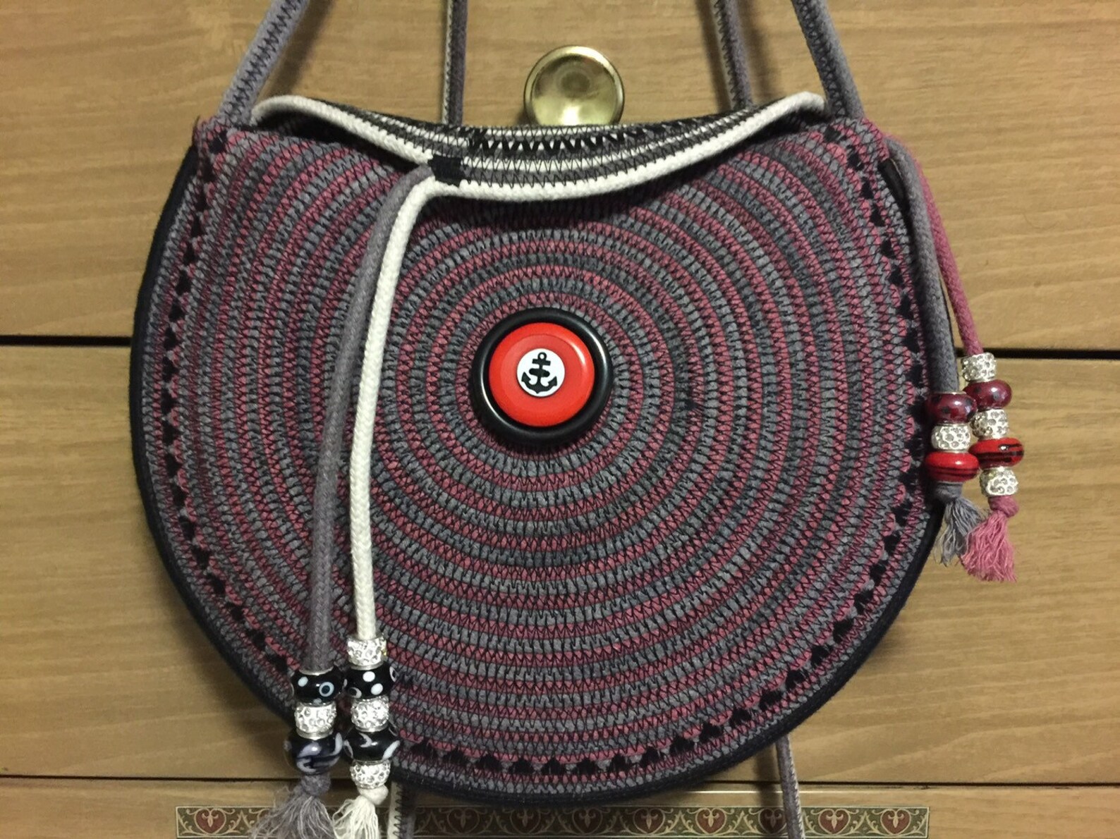 Beautiful Round Rope Handbag, Rope Bag, Purse, Pocketbook - Etsy