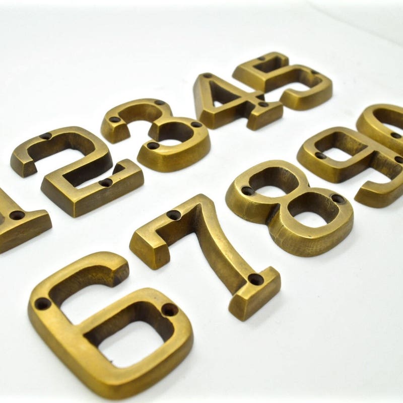 Brass House Numbers - Etsy