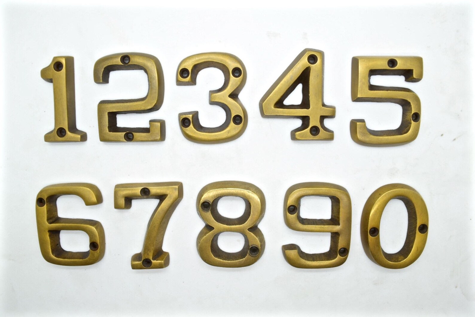 House Letters Numbers. Art Deco Brass Door Name Plaquehotel - Etsy