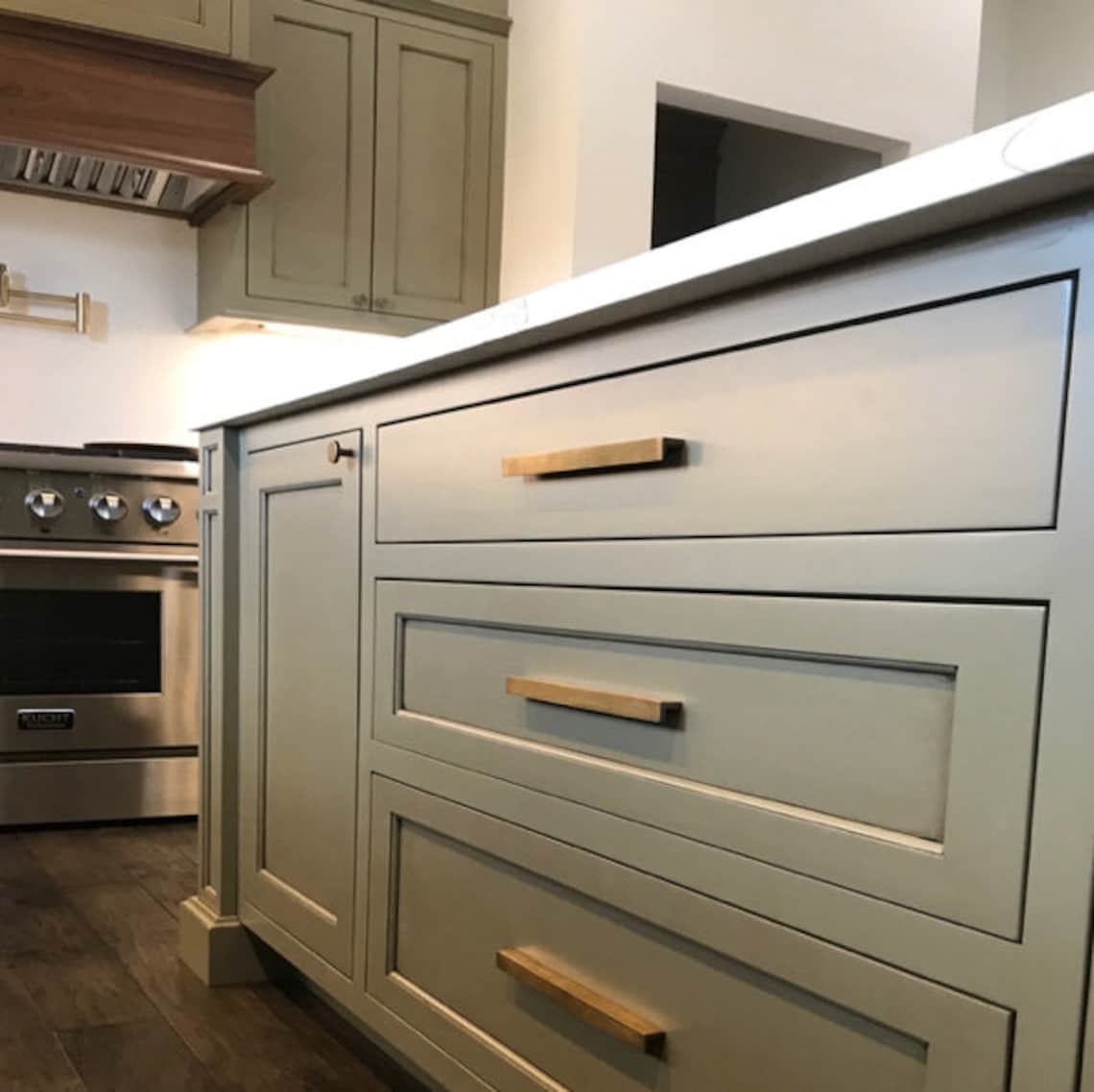 L Shaped Solid Brass Kitchen Drawer Handles. This Style is - Etsy