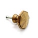 Brass Drawer Pulls. Hexagonal, Cupboard Door Knobs. Drawer Knobs ...