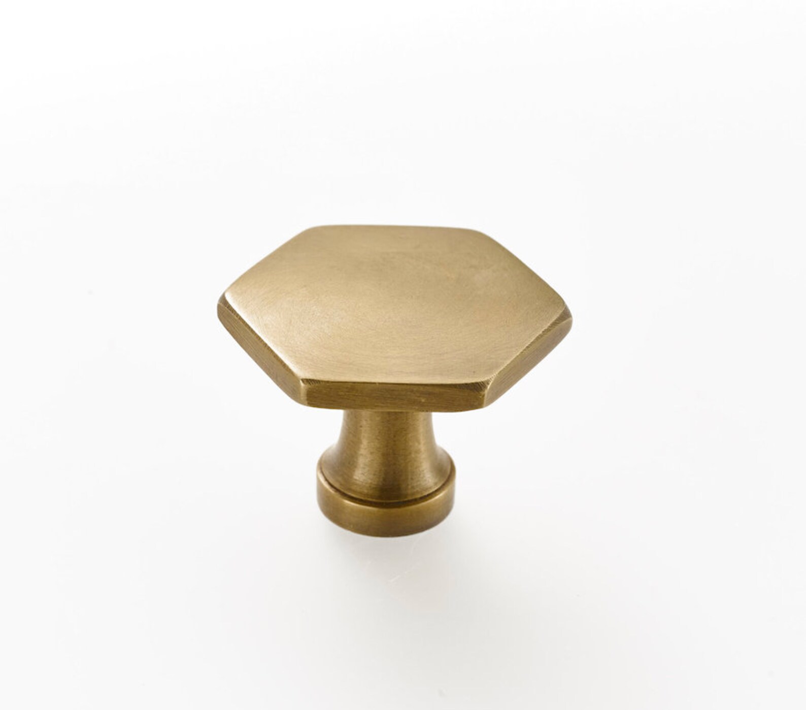 Hexagonal Brass Drawer Handles. Kitchen Handles , Cupboard Handles ...