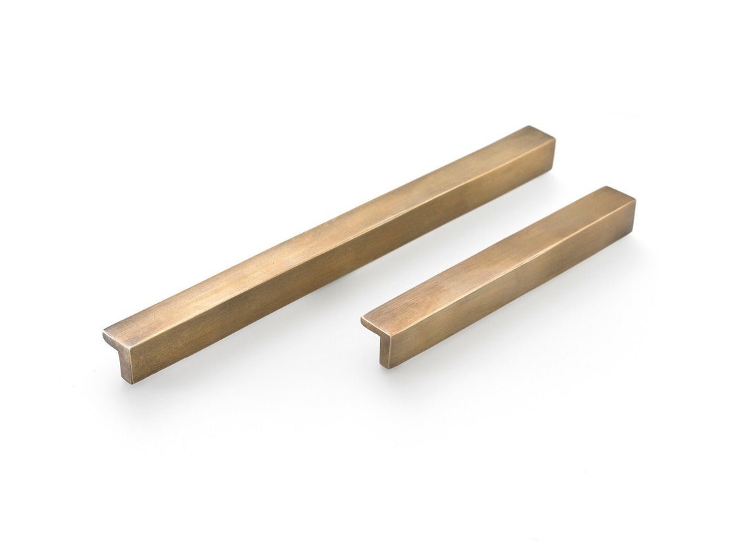 L Shaped Solid Brass Kitchen Drawer Handles. This Style is Available in ...