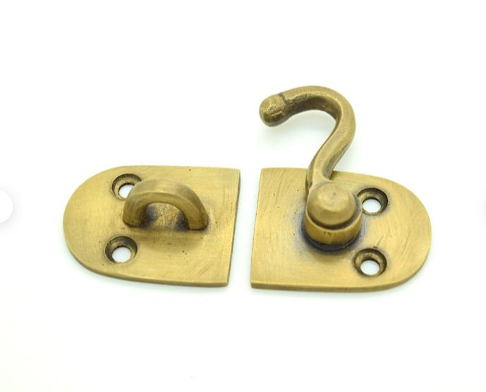 Brass Lock / Catch. Perfect for Keeping Small Drawers and Doors Closed ...