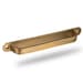 Flat Bar D Shaped Brass Drawer Handles. Backplate Drawer Pulls to Cover ...