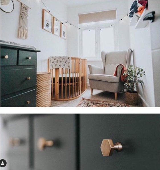 Drawer Cup Handles. Front Fixing Solid Brass Drawer Pulls. | Etsy