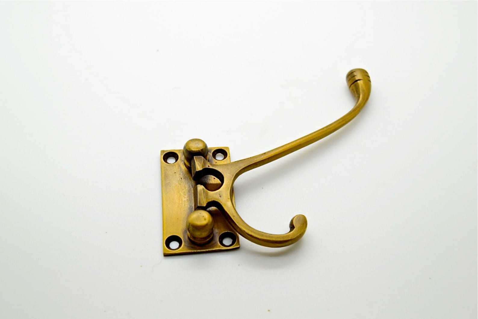1 X Victorian Brass Hooks. Folding Boat Hooks. Bathroom Towel Hooks ...