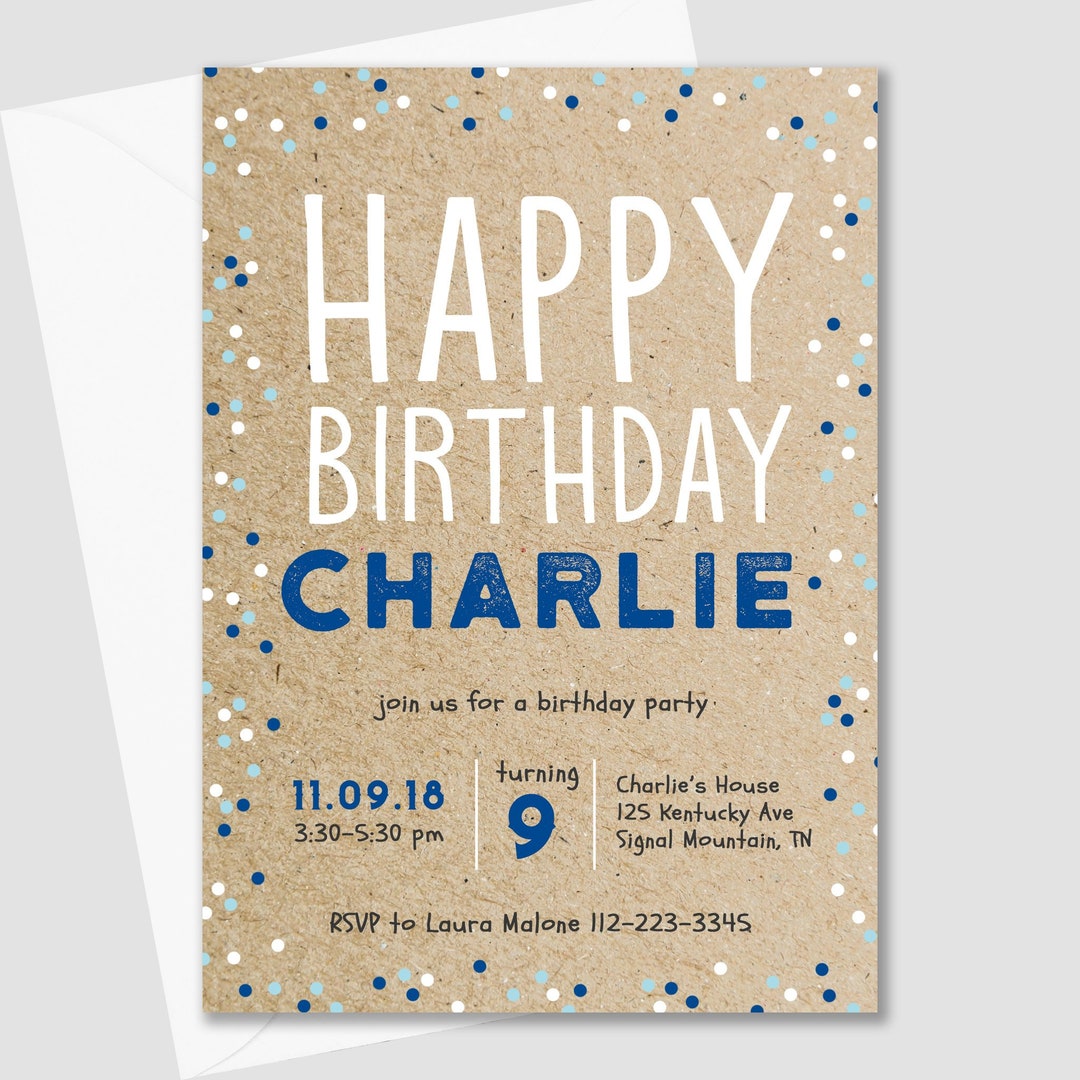 PRINTED Happy Birthday Kiddo - Etsy